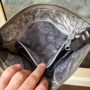Brighton | Bags | Brighton Angelina Pewter Shoulder Bag Purse With ...